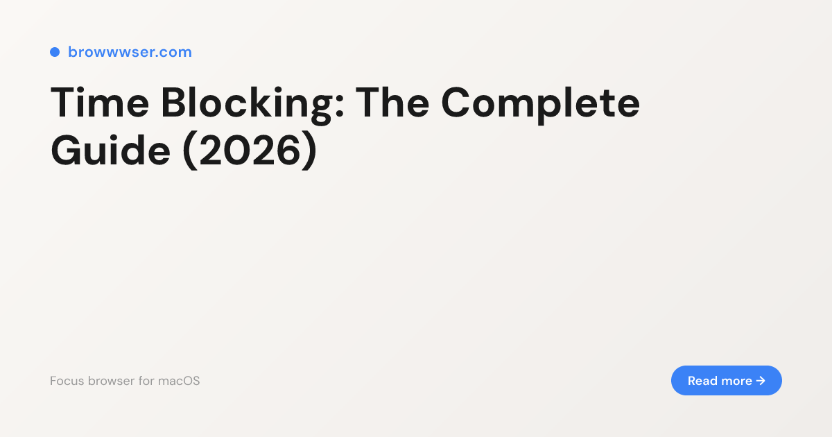 Time Blocking: The Complete Guide (2026)
